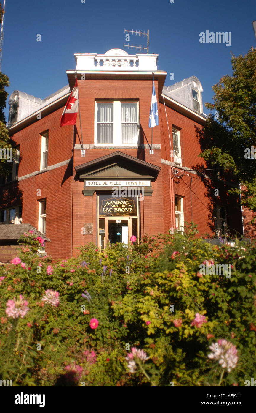 City Hall Knowlton Eastern townships Province of Quebec Canada Stock ...