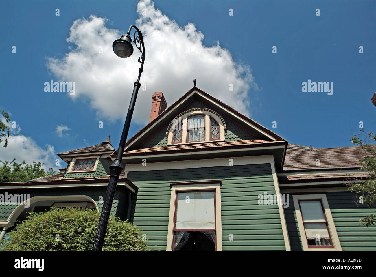 Typical Texan house in Swiss Avenue, Dallas, Texas Stock Photo - Alamy