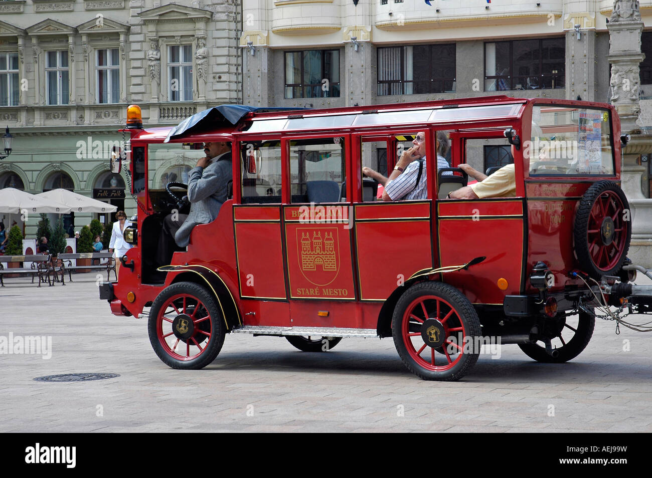 Tourist bus, city sightseeing, Bratislava, Slovakia Stock Photo - Alamy
