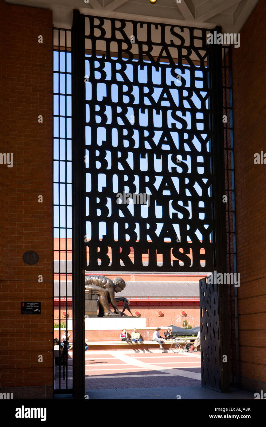 Entrance of the British Library, London, England, United Kingdom Stock ...