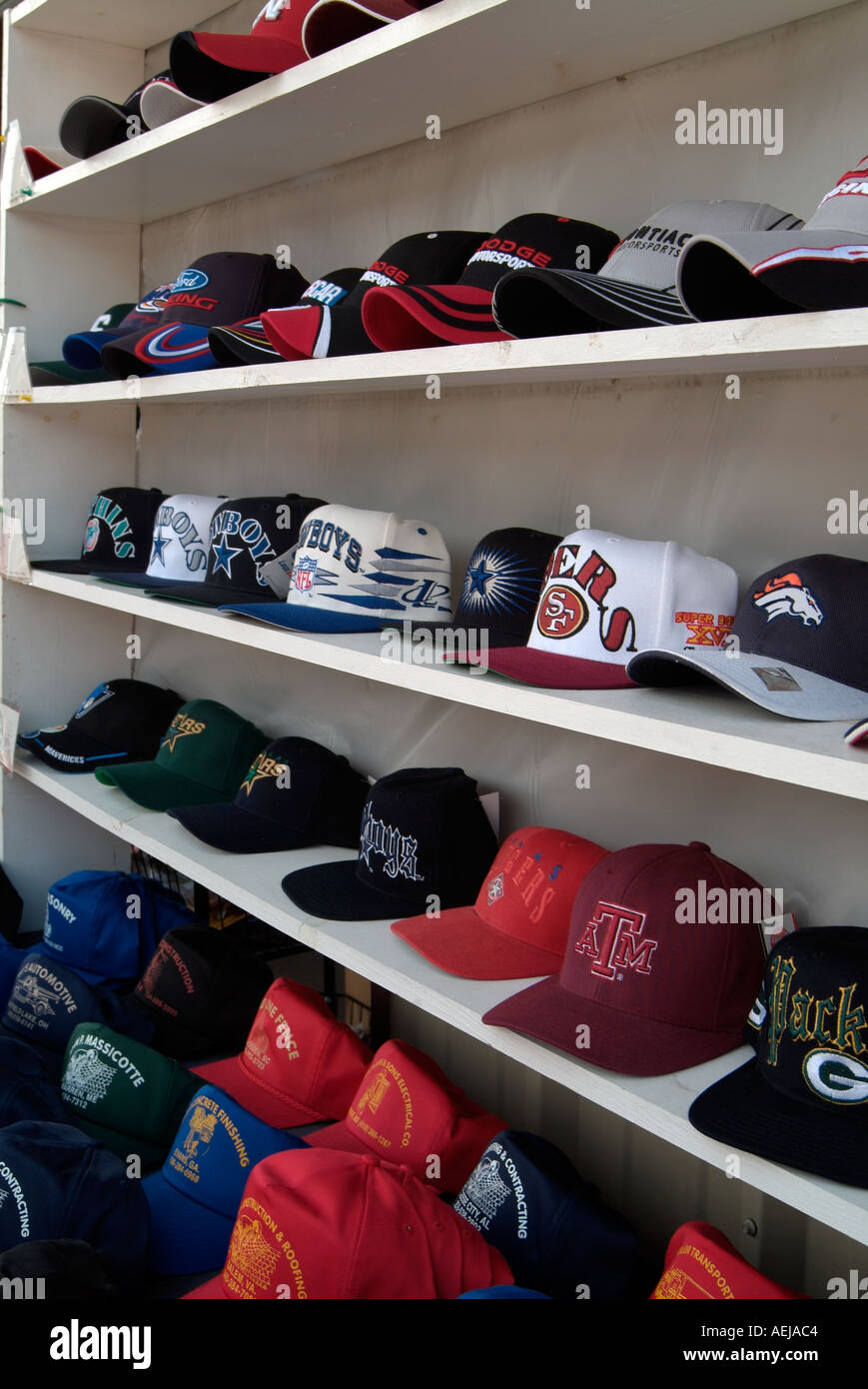 Display of caps Stock Photo - Alamy