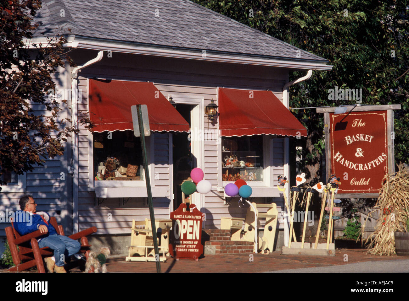 North Conway town New Hampshire USA Stock Photo - Alamy