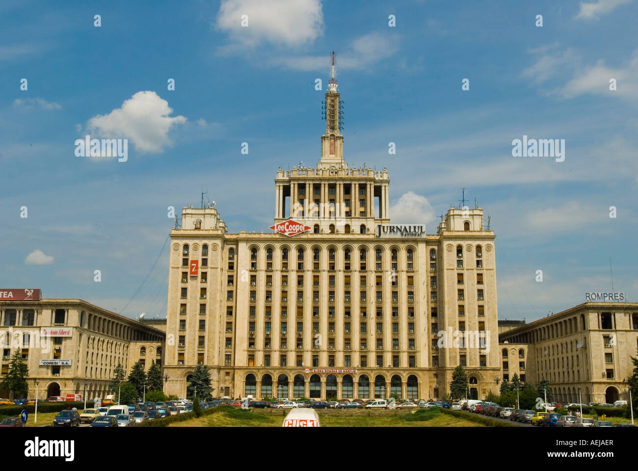 Press center , Bucharest, Romania Stock Photo - Alamy