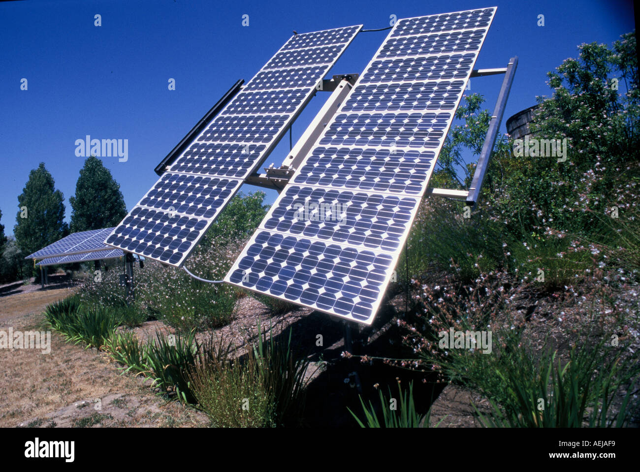 Solar energy panels California Stock Photo - Alamy