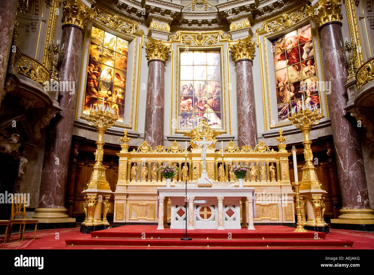 Altar in the Berlin cathedral, Berlin, Germany Stock Photo - Alamy