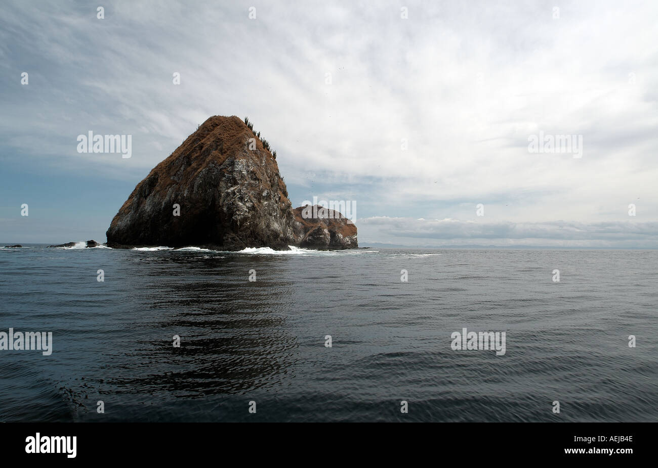 One rock in the Catalina Islands off Costa Rica Stock Photo - Alamy