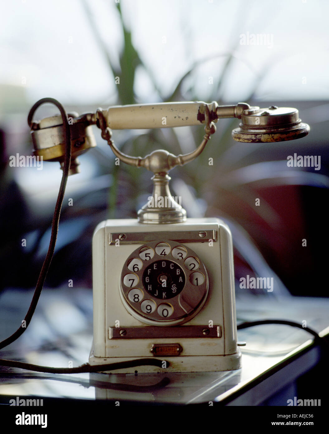 Antique telephone older pastime old fashioned blower cordless phone ...