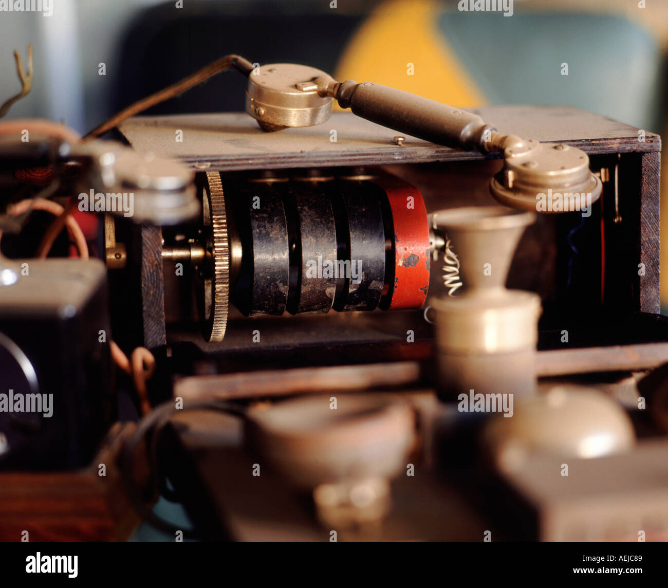 Antique telephone older pastime old fashioned blower cordless phone ...