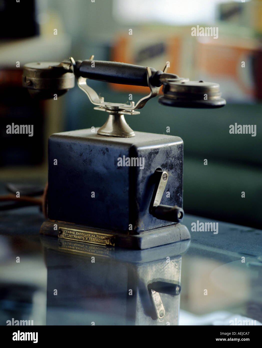 Antique telephone older pastime old fashioned blower cordless phone ...