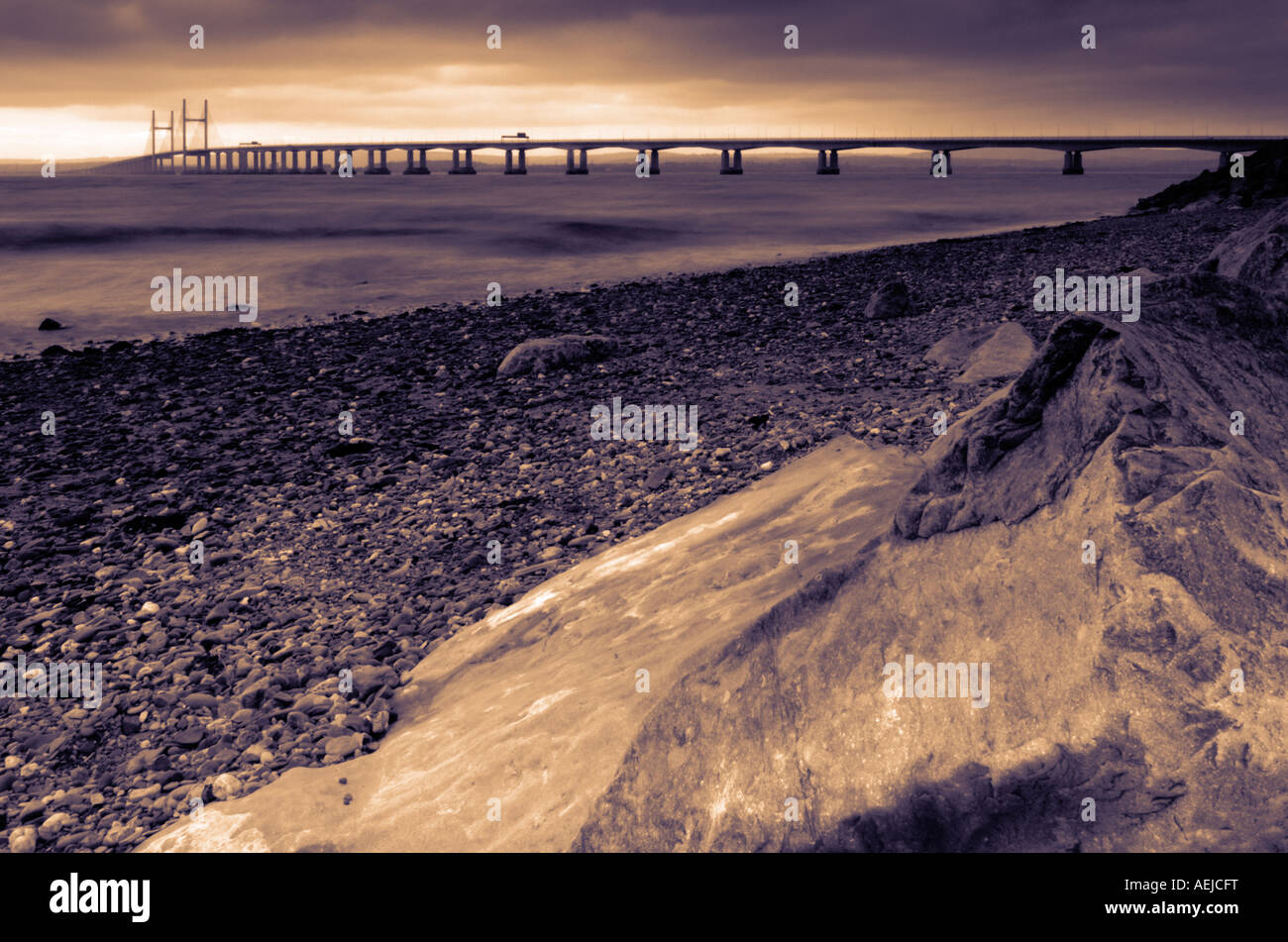 Second Severn Bridge Stock Photo - Alamy