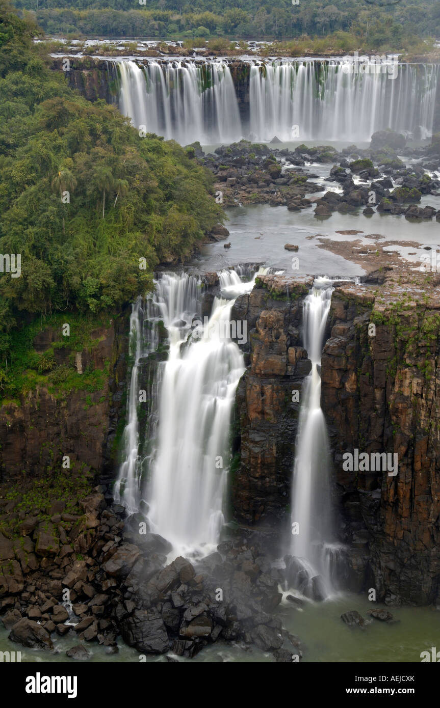 Iguacu, waterfalls, the largest waterfalls of the world, brasil Stock ...
