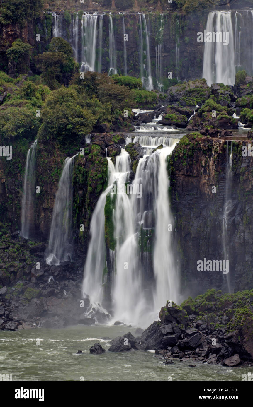 Iguacu, waterfalls, the largest waterfalls of the world, brasil Stock ...