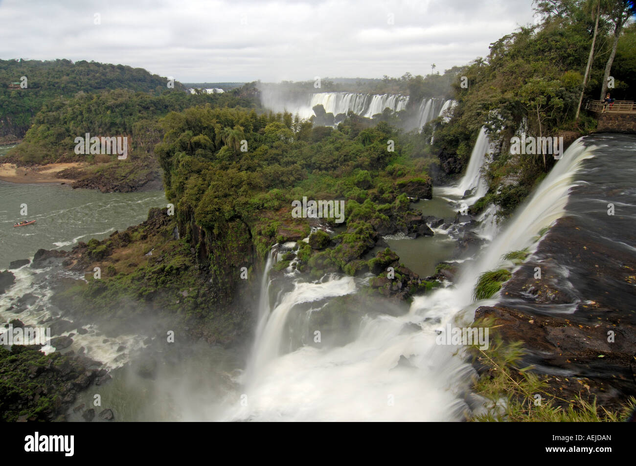Iguacu, waterfalls, the largest waterfalls of the world, brasil Stock ...
