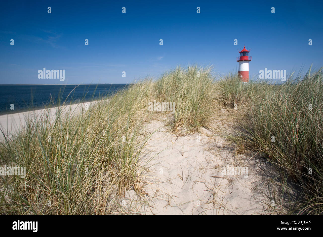 List Ost light house, Ellenbogen, Sylt, Schleswig-Holstein, Germany ...