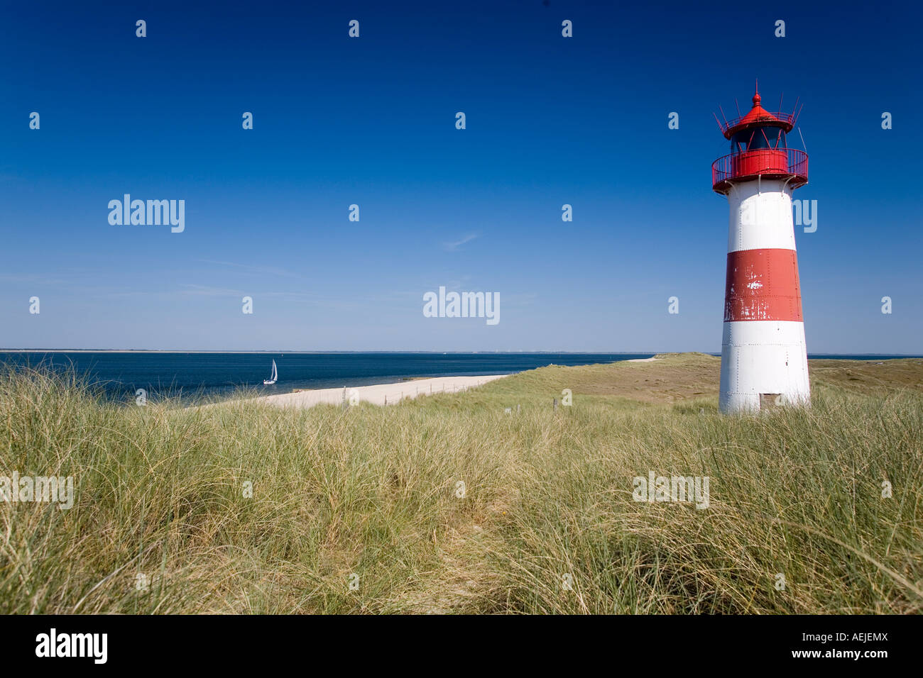 List Ost light house, Ellenbogen, Sylt, Schleswig-Holstein, Germany ...