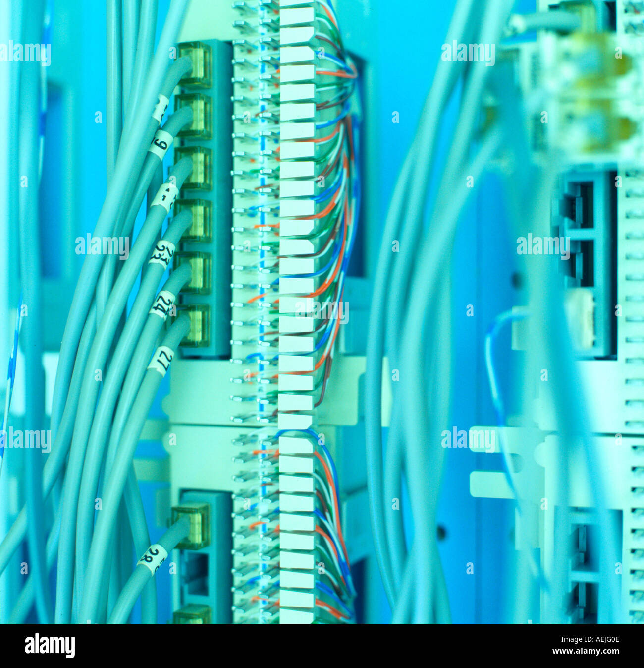 Telephone junction box Stock Photo - Alamy