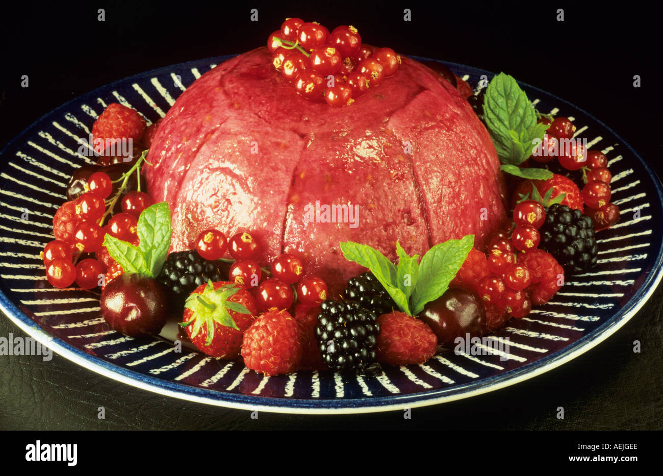 Summer pudding Traditional British Food Stock Photo - Alamy