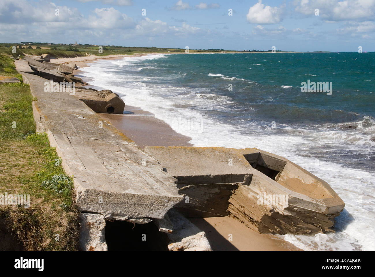 Ruined blockhaus blockhouse barfleur normandy la pointe de neville ...