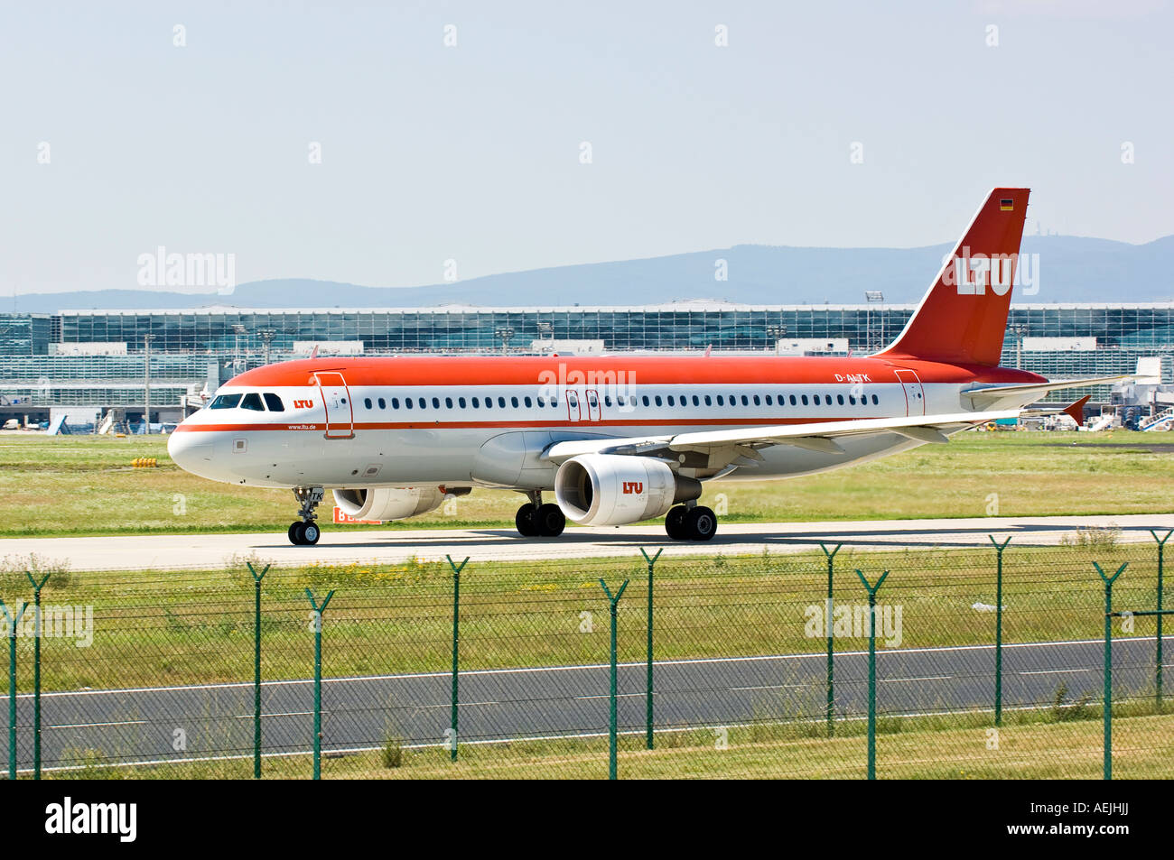 LTU airplane, Frankfurt Airport, Hesse, Germany Stock Photo - Alamy