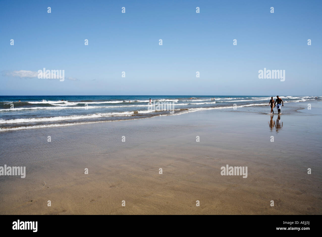Playa del ingles strand in gran canaria hi-res stock photography and ...