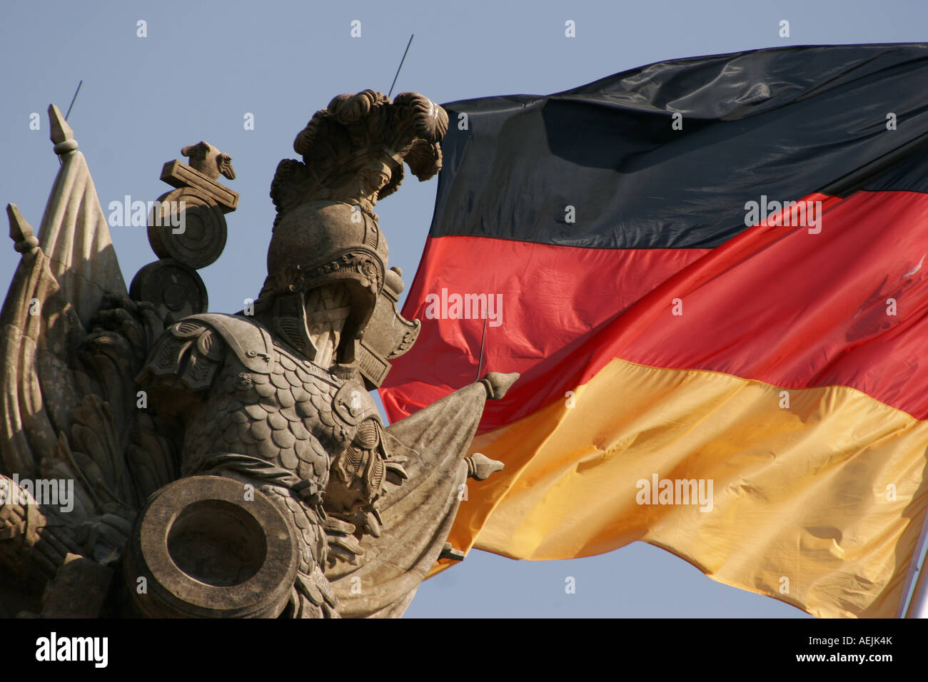 German flag in the capital Berlin Germany Stock Photo - Alamy