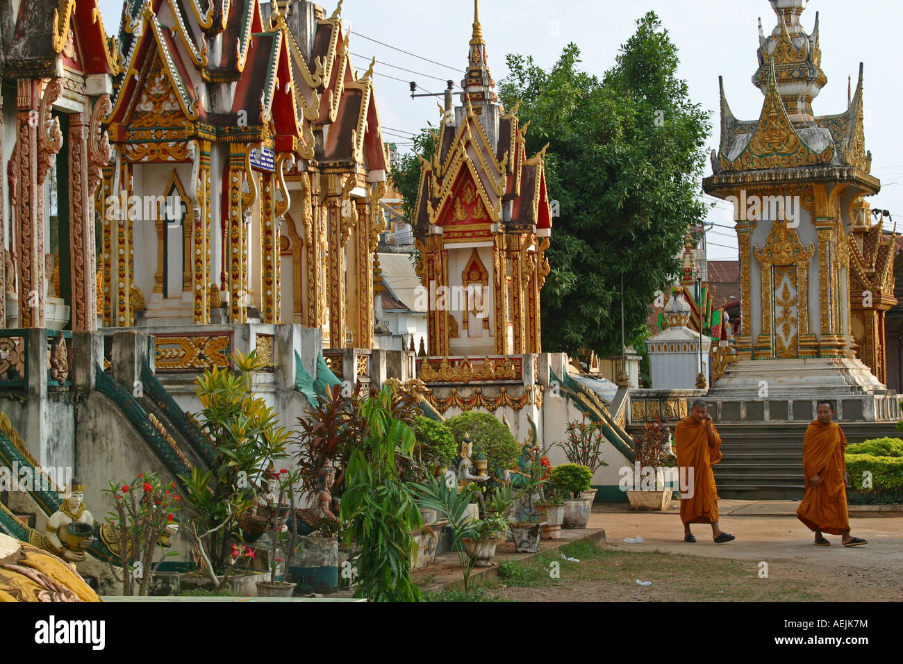 Monastery and temple Wat Luang in Pakxe Pakxe, Laos Stock Photo - Alamy