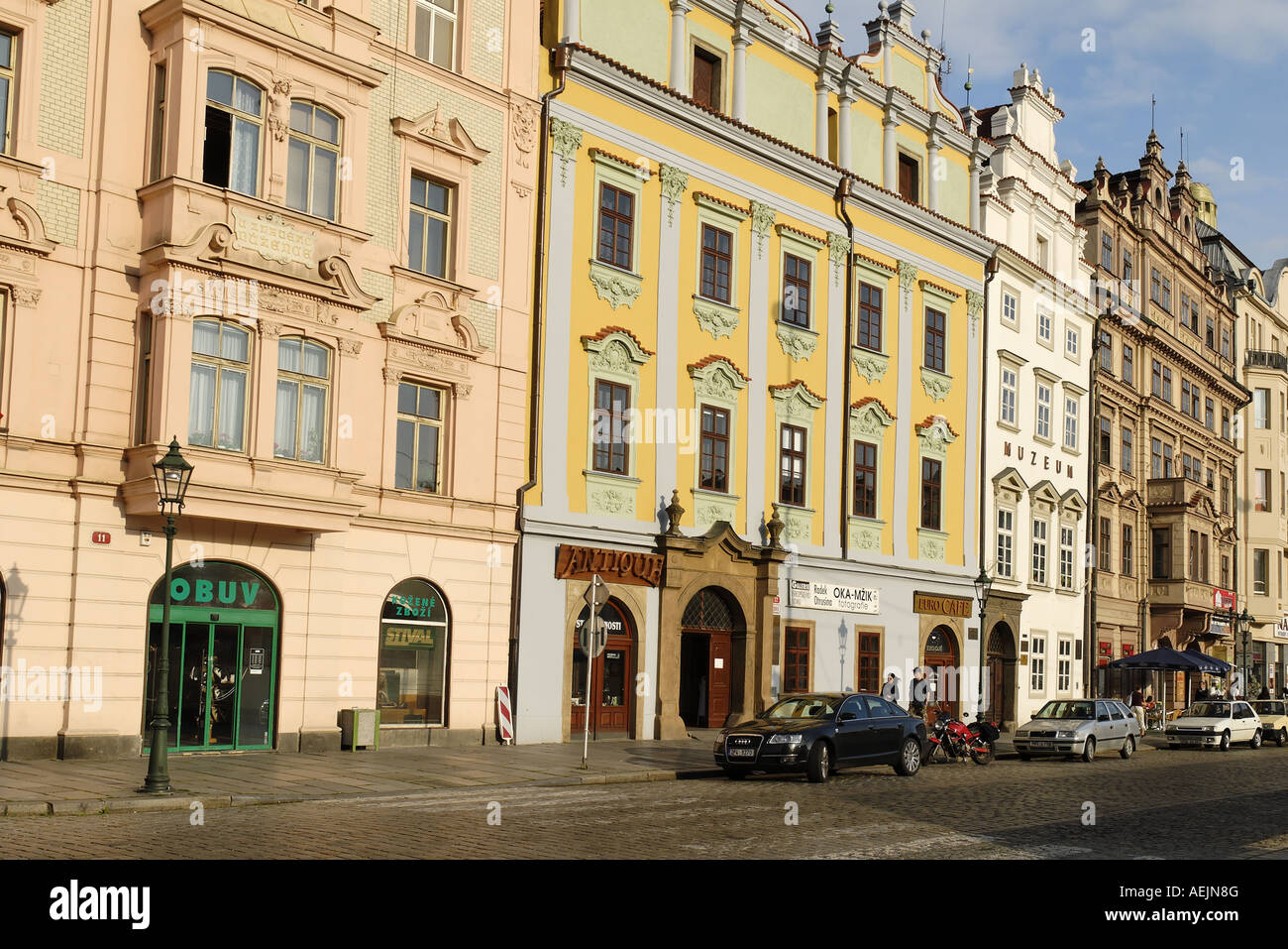 Historic old town of Pilsen, Plzen, Bohemia, Czech Republic Stock Photo ...