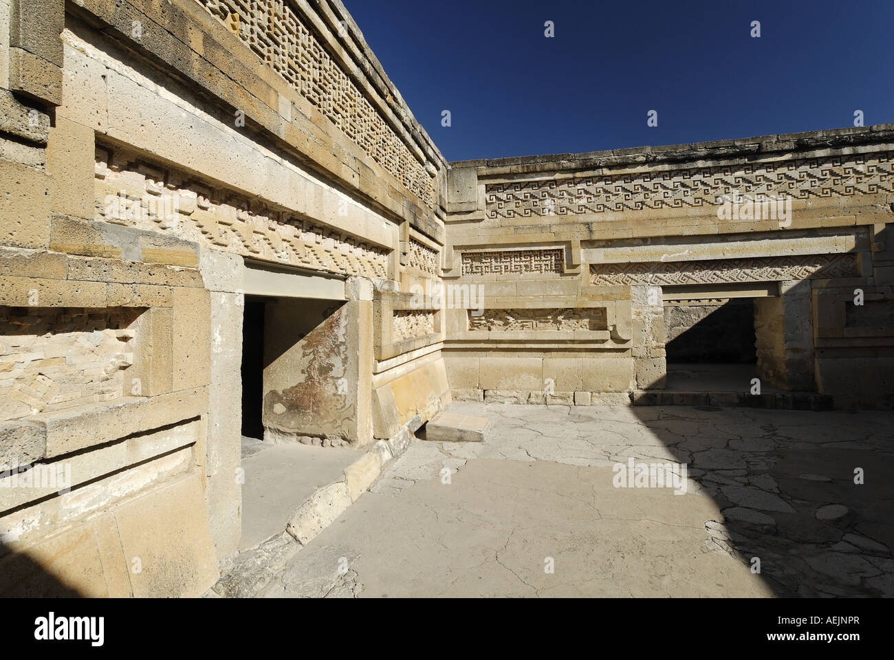 Mixtecan Grupo de las Columnas, Mitla, Lyobaa, Oaxaca, Mexico Stock ...