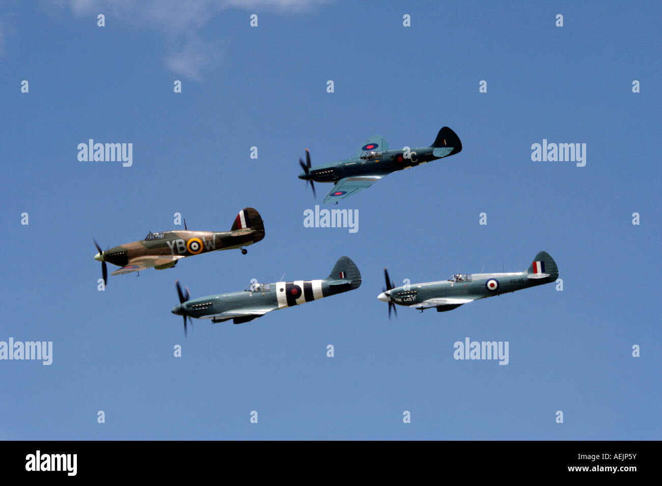 Four spitfires hi-res stock photography and images - Alamy