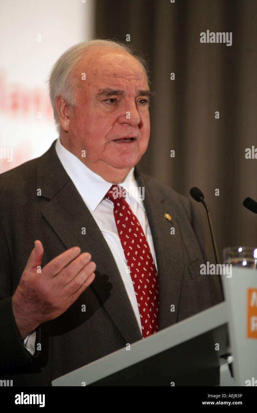 Helmut Kohl, Former Federal Chancellor (CDU), Germany Stock Photo - Alamy
