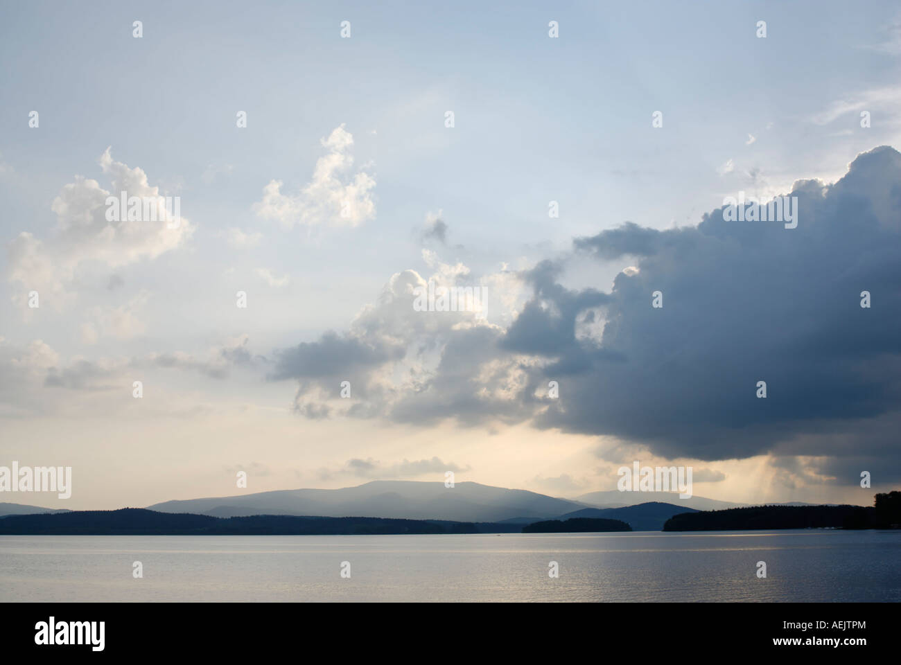 Lipno Dam Lake Udolni Nadrz Lipno Sumavske more Sumava along the ...