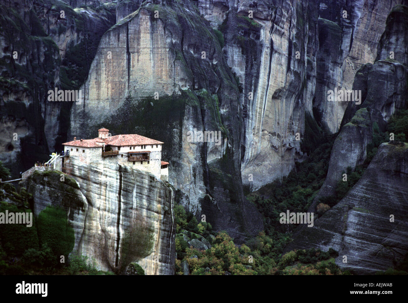 meteora monastery greece Stock Photo - Alamy