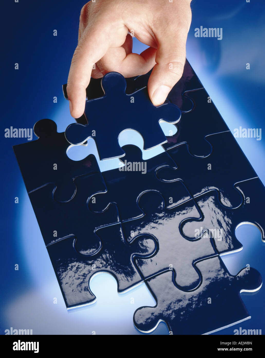 Missing jigsaw piece Stock Photo - Alamy