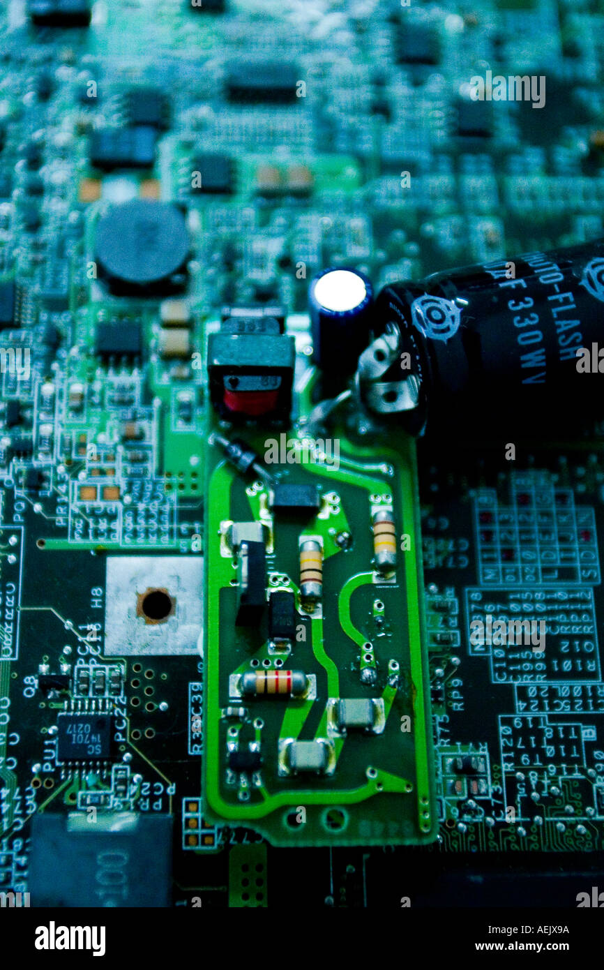 Silicon Chip; Computer; board Stock Photo - Alamy