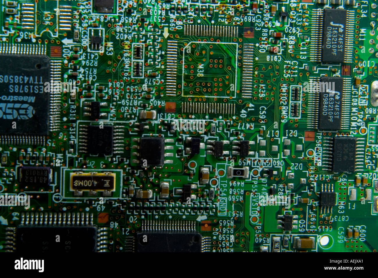 Silicon Chip; Computer; board Stock Photo - Alamy