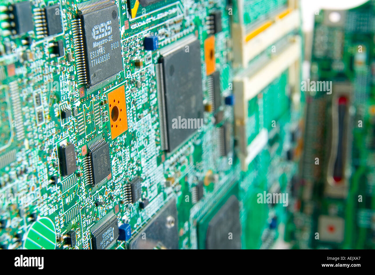 Silicon Chip; Computer; board Stock Photo - Alamy