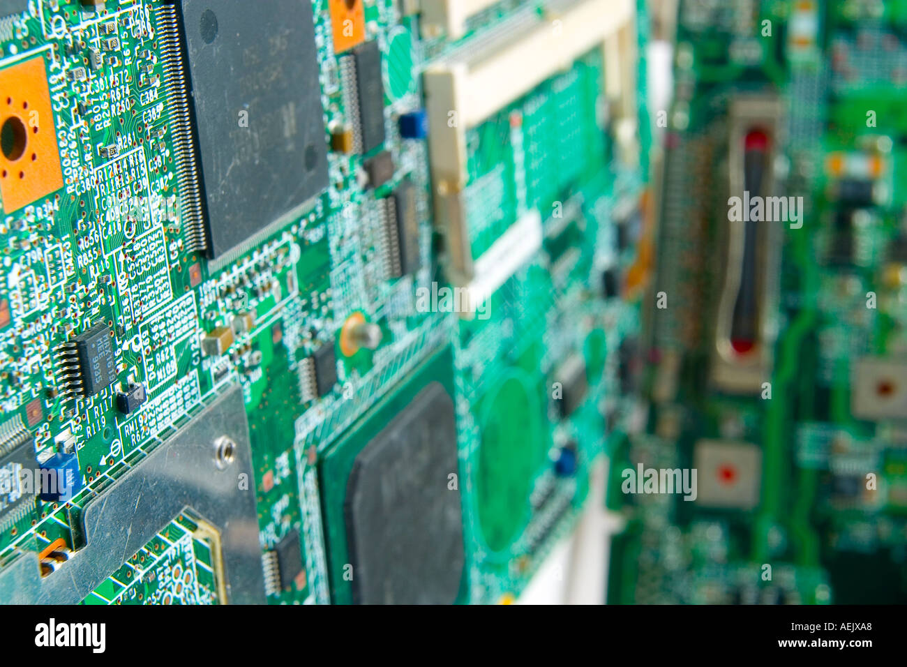 Silicon Chip; Computer; board Stock Photo - Alamy