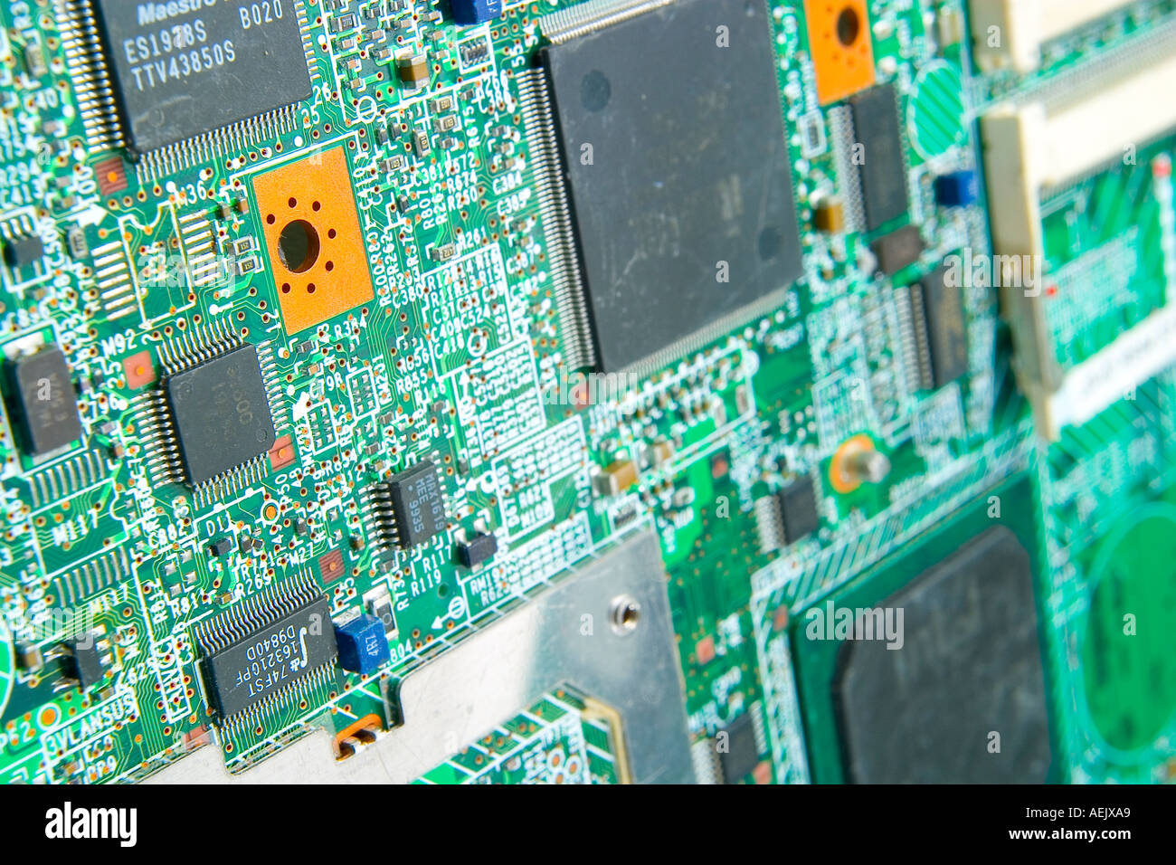 Silicon Chip; Computer; board Stock Photo - Alamy