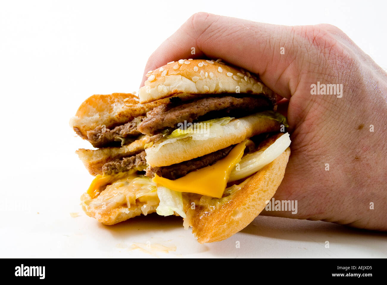 Chewing burger hi-res stock photography and images - Alamy