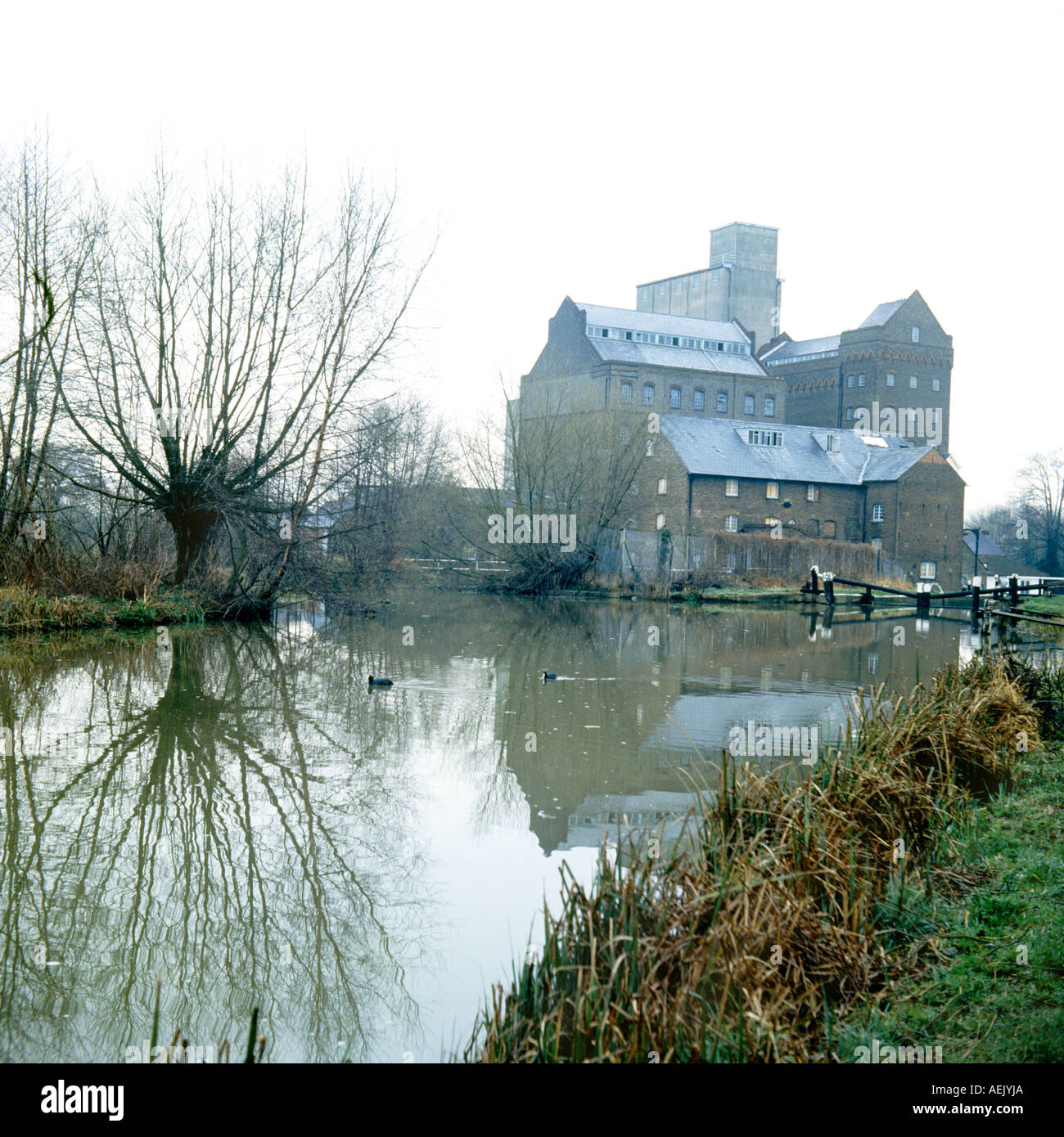 coxes lock mill building and lock river wey navigation Addlestone ...