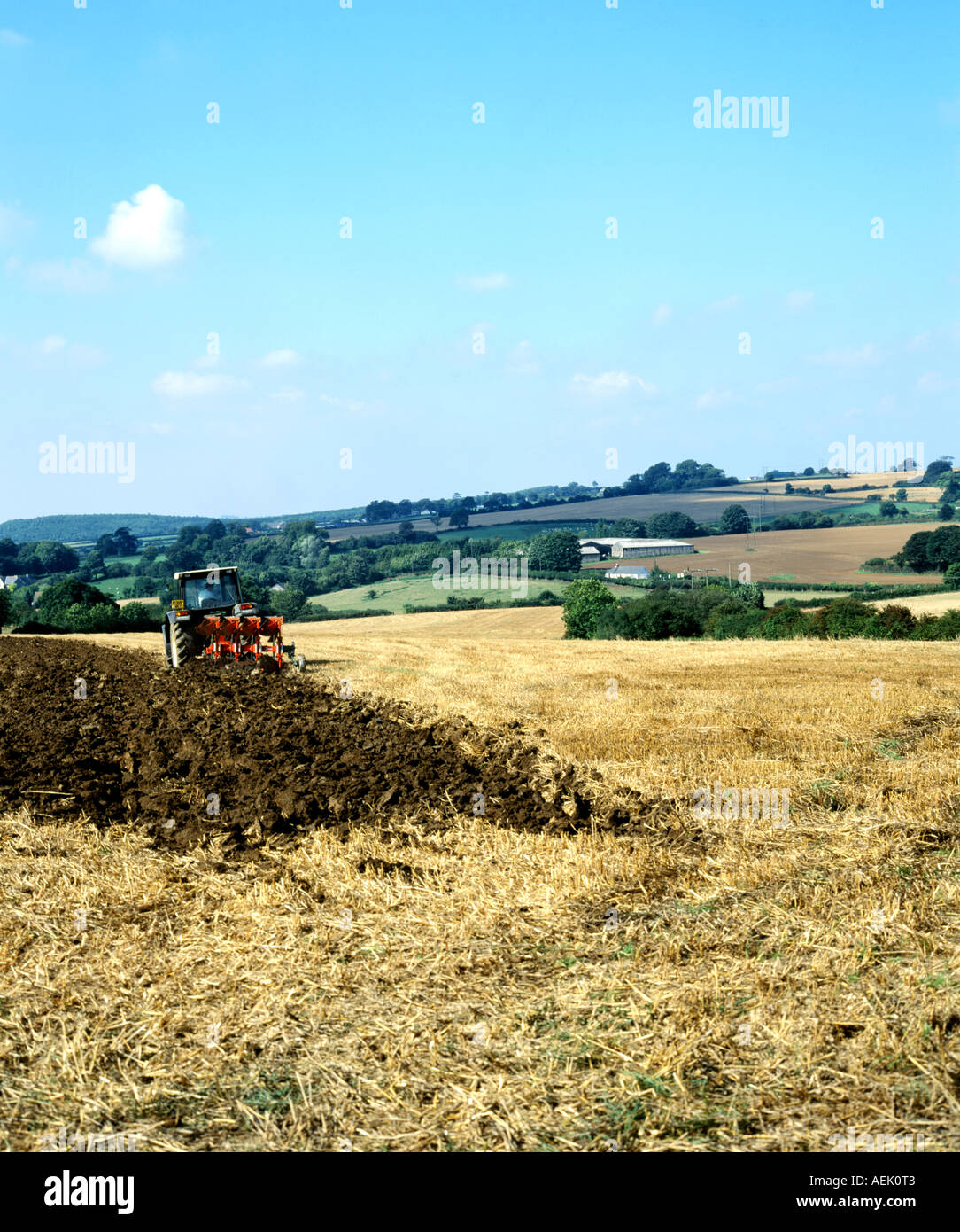 Farmer ploughing field hi-res stock photography and images - Alamy