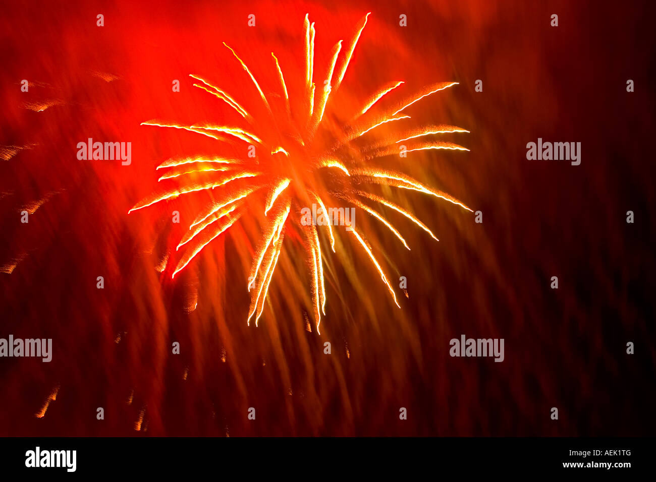 Fireworks, flaming stars Stock Photo - Alamy