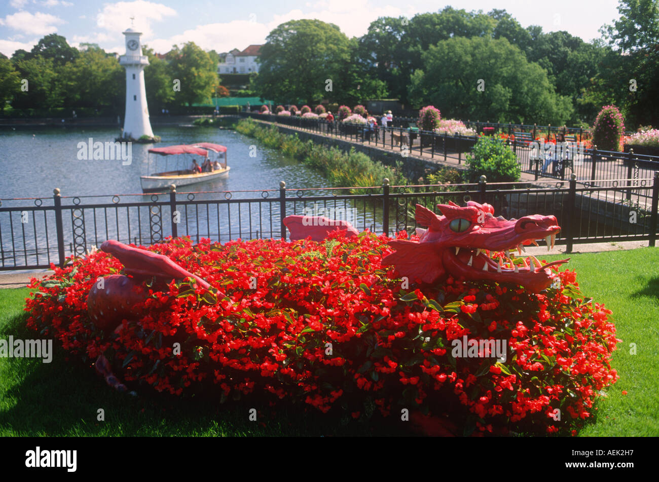 Lake at Roath Park Cardiff Stock Photo - Alamy