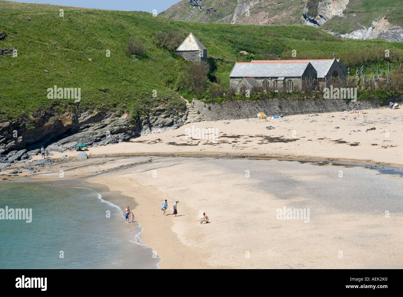 Grade I listed building Parish Church of Saint Winwaloe at Gunwalloe ...