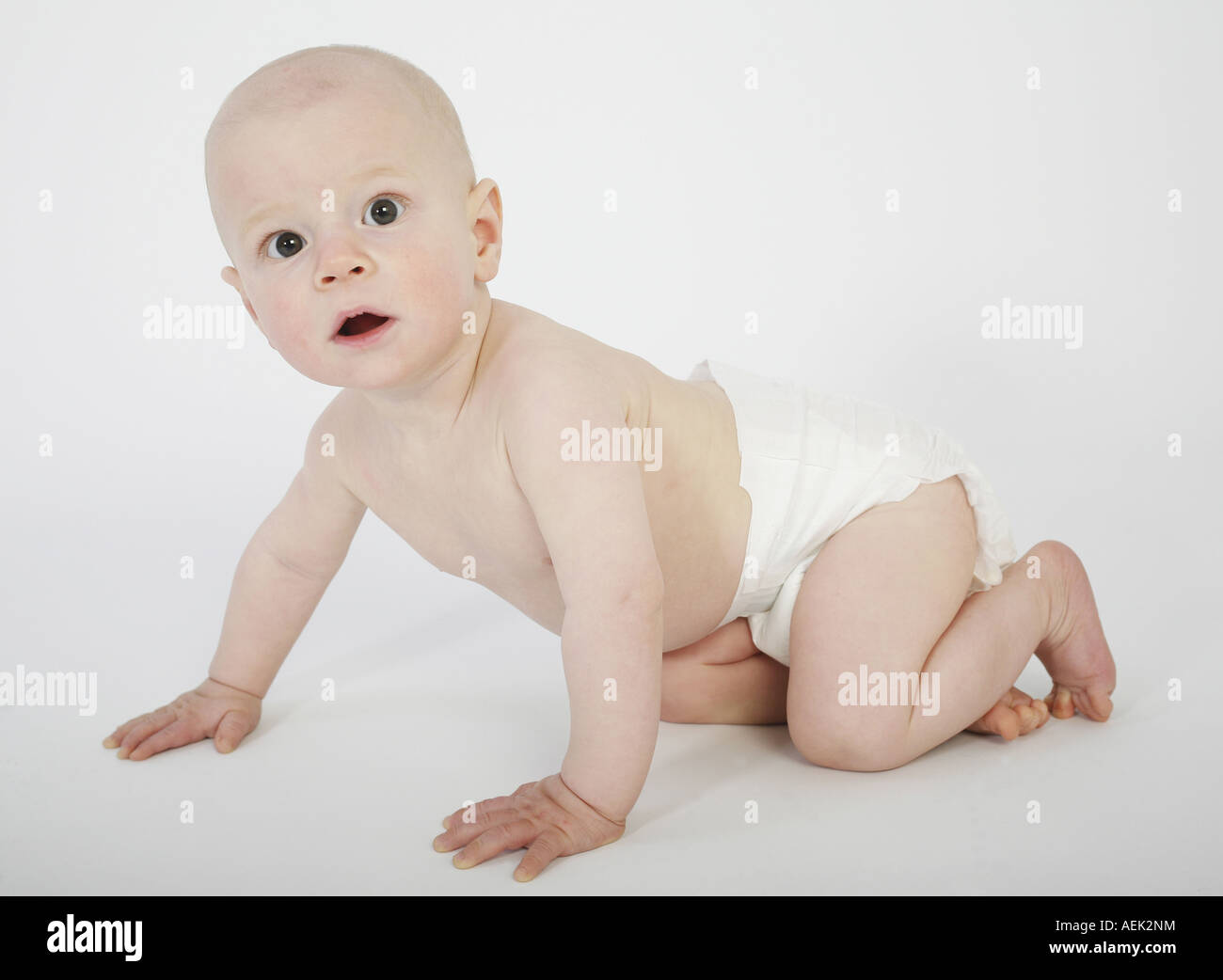 Baby with nappies Stock Photo - Alamy