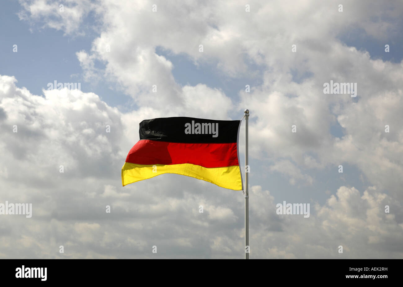 Flapping german flag hi-res stock photography and images - Alamy