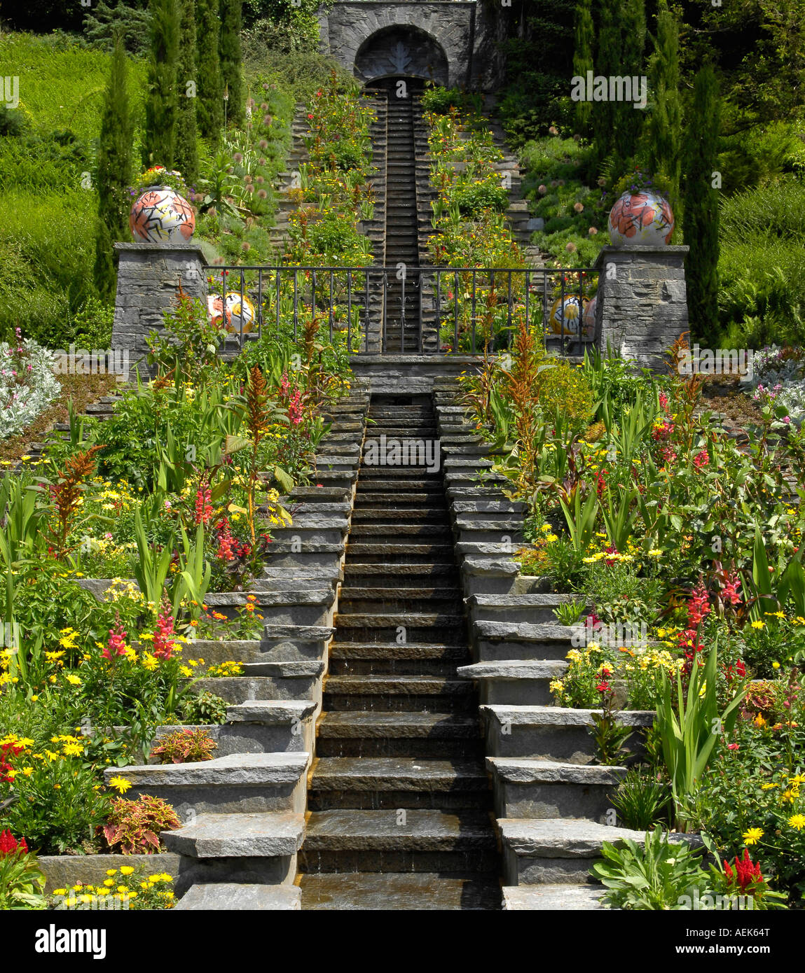 Italienische Treppe (Italian stairs) of Island of Mainau, Baden ...