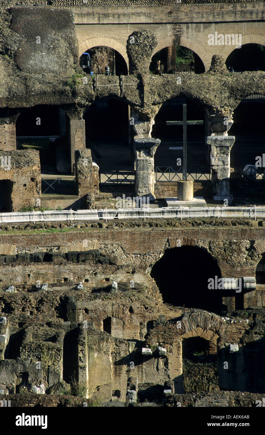 Italy Rome Inside The Coliseum Stock Photo - Alamy