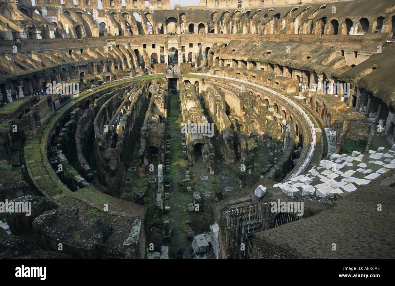 Italy Rome Inside The Coliseum Stock Photo - Alamy