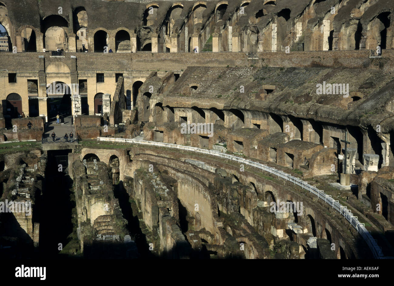 Interior view of the Colosseum, Rome, Italy Stock Photo - Alamy